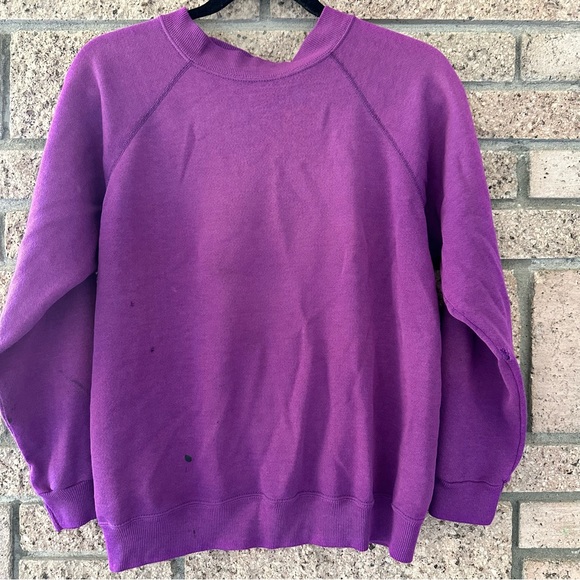 Vintage | Tops | Vintage Purple Crew Neck | Poshmark